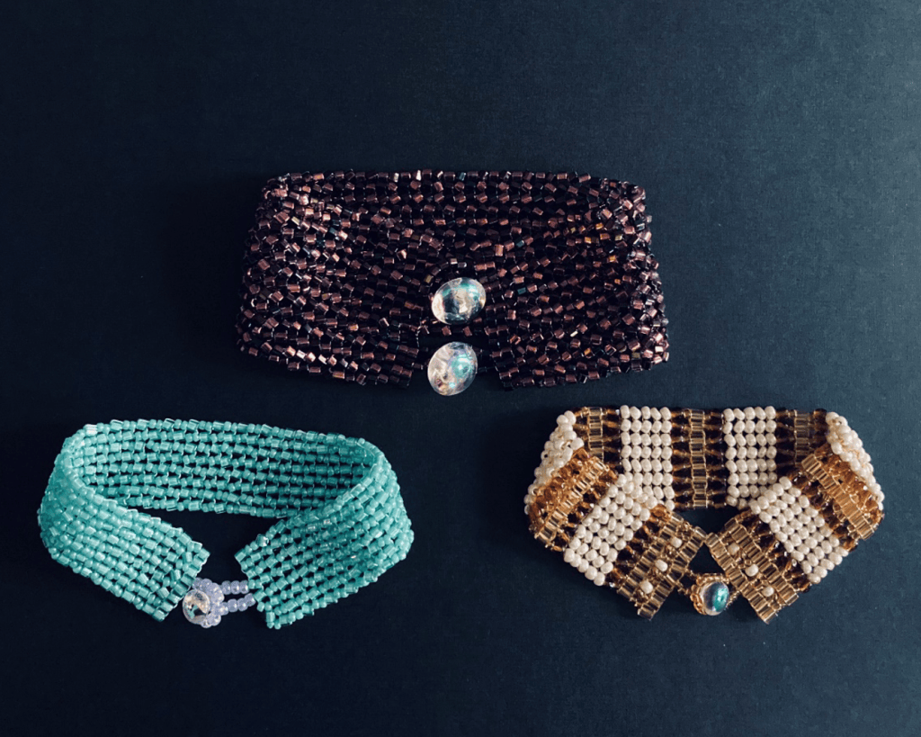 Jewelry Making: Herringbone Beaded Cuff Bracelet - Five Points Center ...